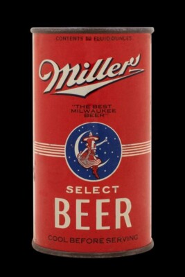 Miller Select Beer of Milwaukee DIECUT Sign app. 22"x36" USA STEEL XL ...