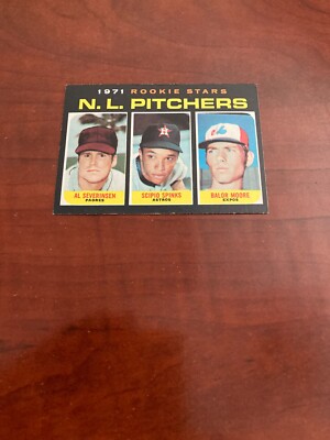 1971 Topps Rookie Pitchers (Moore, Spinks, Severinsen) "High Series ...