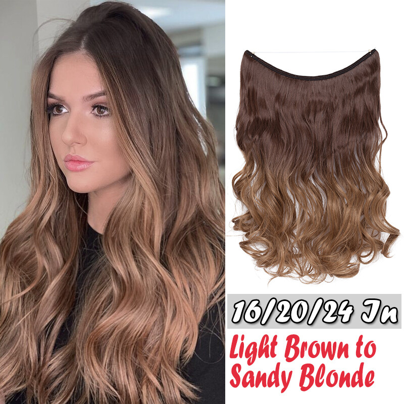 100% Natural As Human Thick Invisible Wire Softs Secret Wire In Hair ...