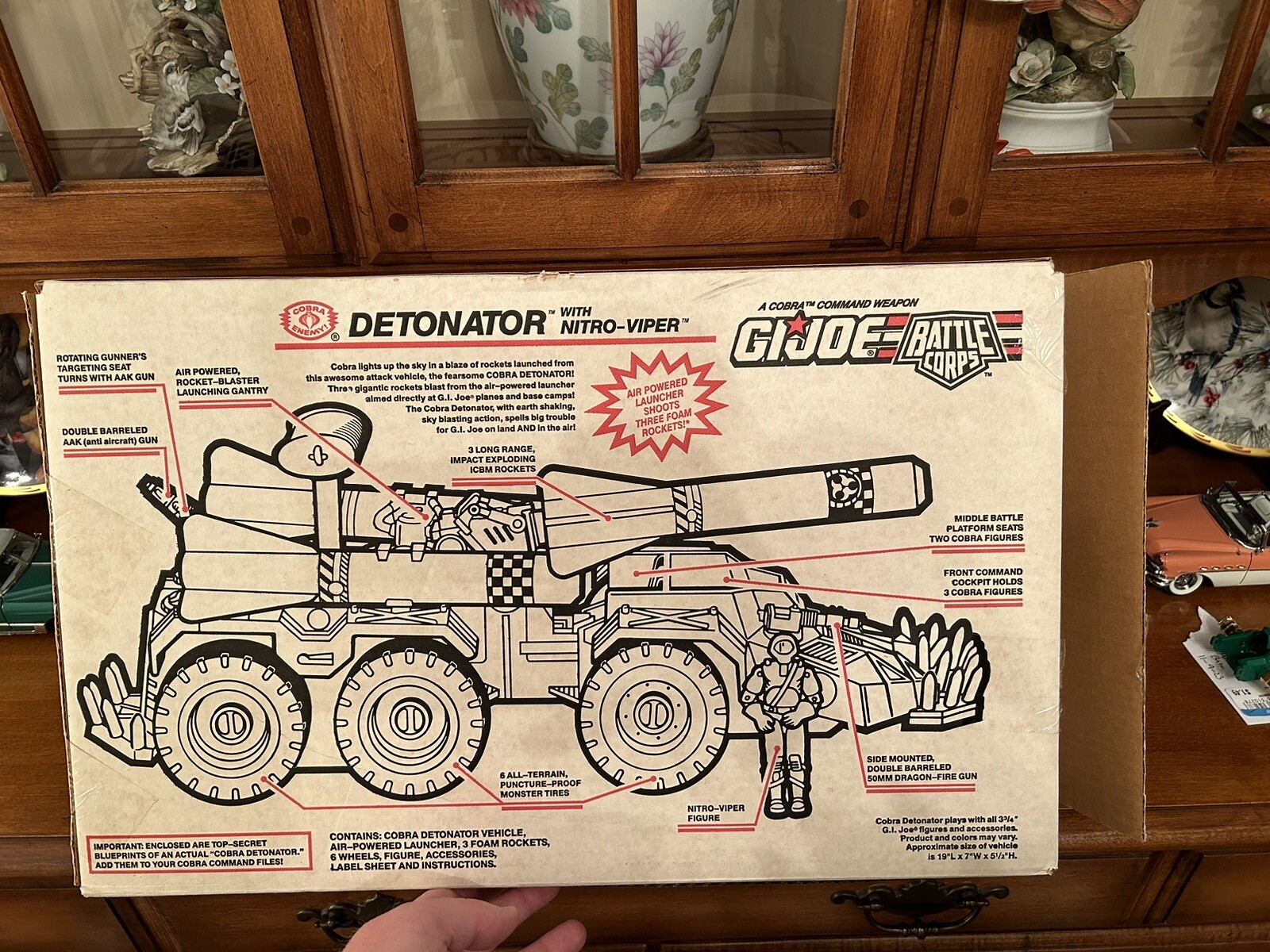 GI Joe A Real American Hero 1992 Battle Corps Cobra Detonator Box ...