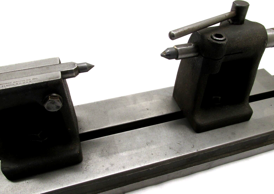 HARDINGE SUB-BASE ASSEMBLY FIXTURE PLATE / TABLE w/ TAILSTOCKS - #SB-4 ...