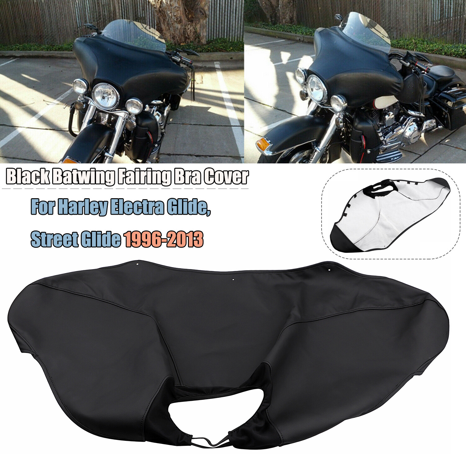 Batwing Upper Outer Fairing Cover Bra For Harley Electra Glide Classic ...
