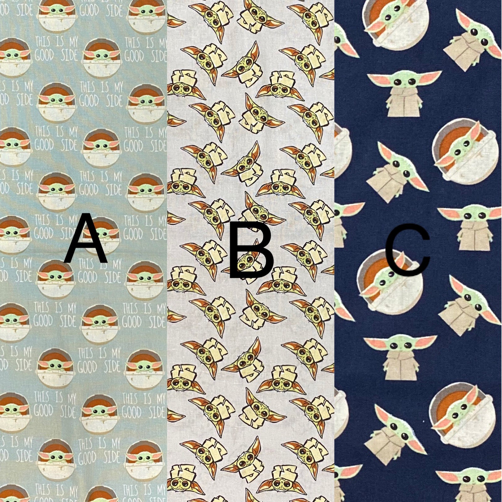 NEW BABY YODA! Star Wars choose your print 100% Cotton Fabric FAT ...