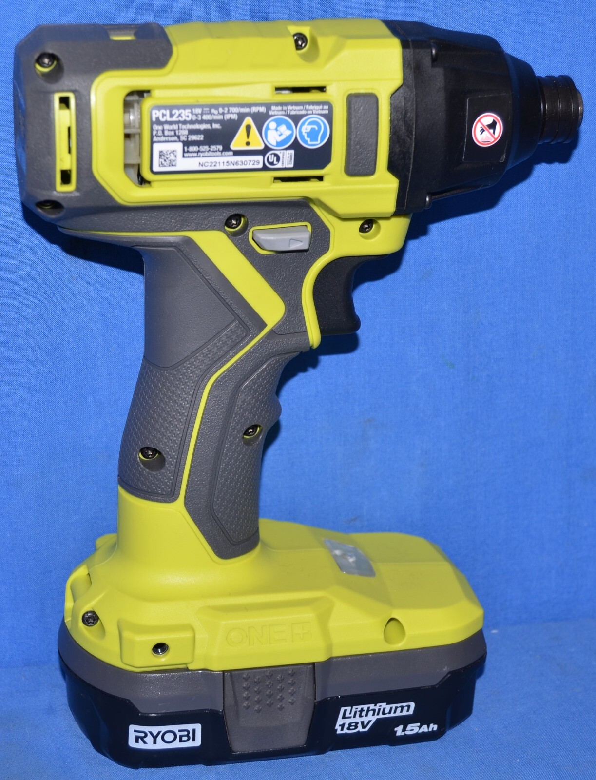 Ryobi PCL235 18V Lithium Ion Impact Driver with 1.5Ah Battery | eBay