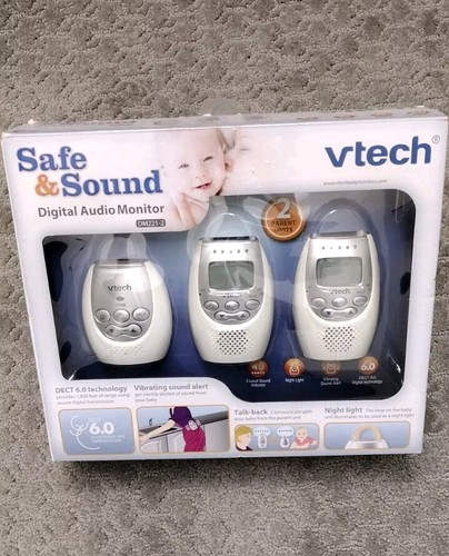 VTech DM221-2 Digital Audio Baby Monitor with Two Parent Units ...