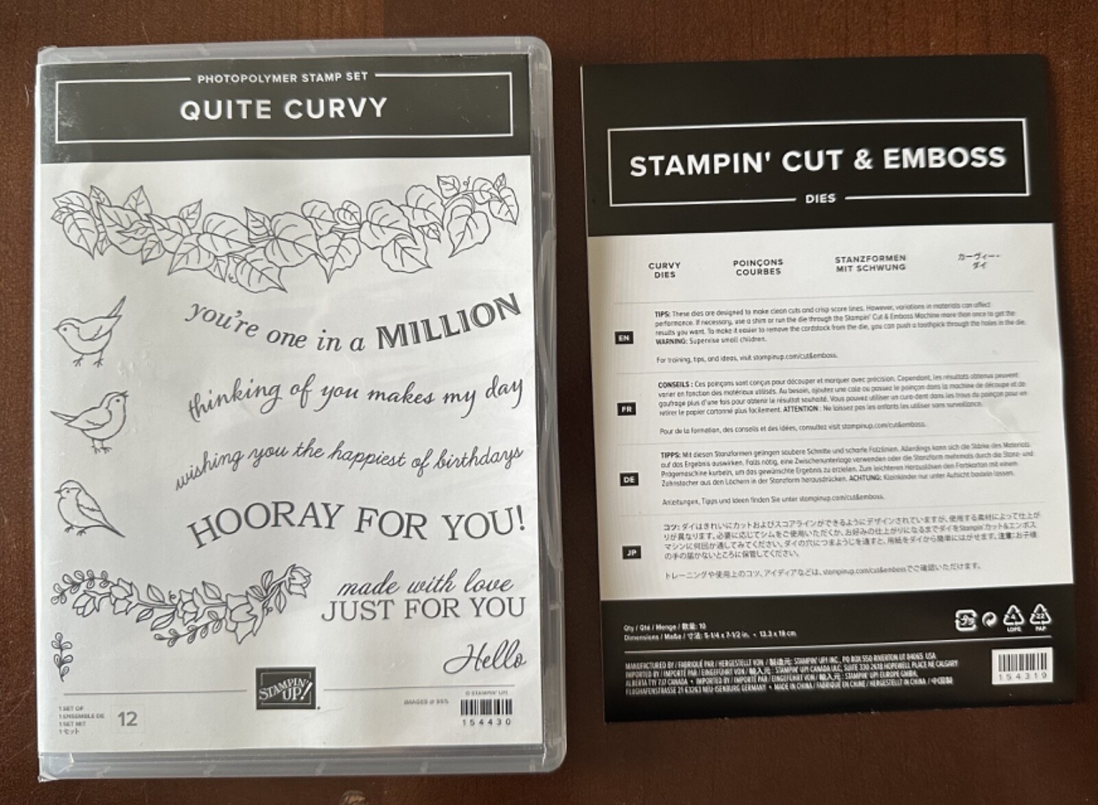 Stampin' Up! Stamps & Dies - Quite Curvy RETIRED - SHIPS IMMEDIATELY | eBay