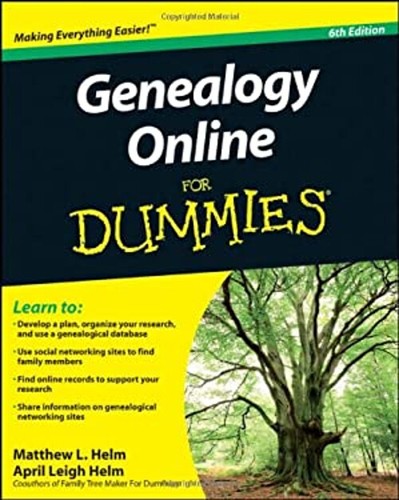 Genealogy Online for Dummies Paperback April Leigh, Helm, Matthew ...