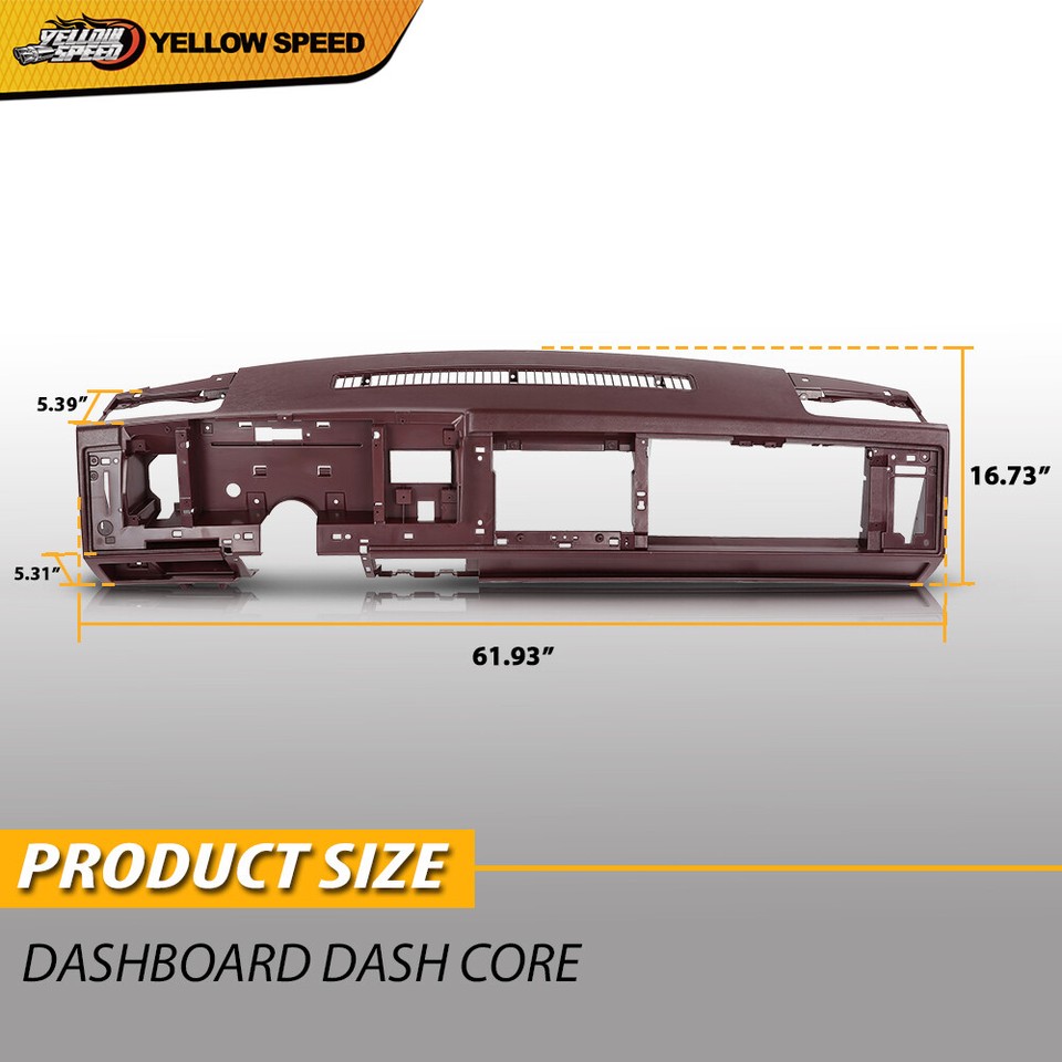 Dashboard Dash Core Red Fit For 1988-1994 Chevy GMC C/K Truck Suburban ...