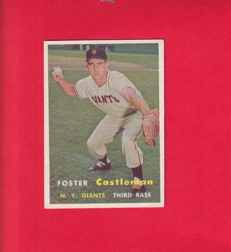 1957 Topps #237 Foster Castleman EX+ Excellent+ New York Giants Lot ...