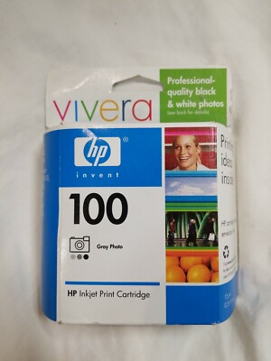 HP Invent 100 Gray Photo Inkjet Printer Ink Cartridge New Sealed FREE ...