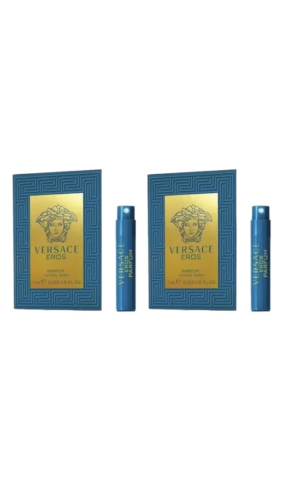 Lot Of 12 Samples Vial VERSACE EROS Cologne for Men 0.03 oz 1 ml Parfum ...
