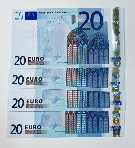 EUROPEAN UNION 2002 Prefix N Austria 20 Euro Pick# 3n Crisp Gem UNC One ...