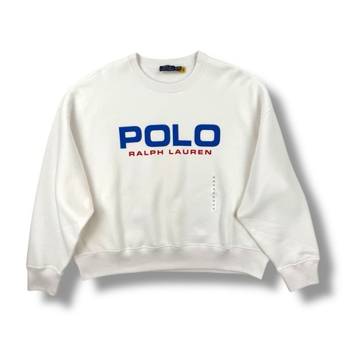 Polo Ralph Lauren Spell Out Oversized Pullover Sweatshirt Womens XL ...