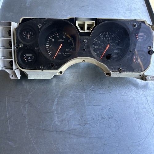 1979-1986 FORD MUSTANG INSTRUMENT CLUSTER 85 MPH SPEEDOMETER 6k Tach 6k ...
