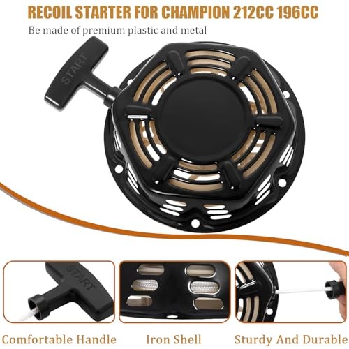 Pull Start Recoil Starter for Champion 212cc 196cc 224cc 3000-4500W ...