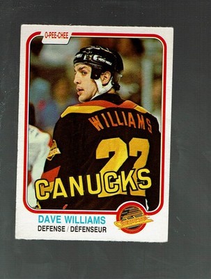 1981-82. OPC. Dave Williams #345 EXMT- NM | eBay