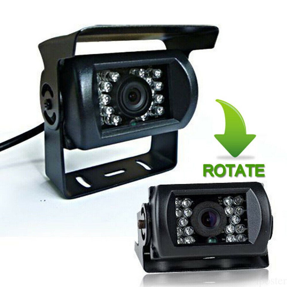 7" Monitor+24v/12v CCD IR Reversing Camera Car Caravan Truck Night ...