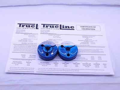 CERTIFIED 9/16 12 UNC 2A THREAD RING GAGES .5625 GO NO GO PD'S = .5068 ...