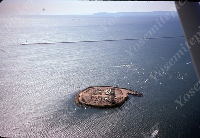 sl50 Original Slide 1975 Long Beach Drilling rig man made island 258a ...