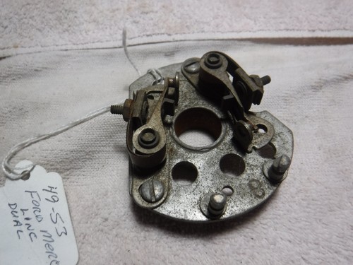 1949 - 1953 Ford Mercury Lincoln Distributor Upper Dual Points Plate ...