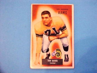 1955 Bowman Tom Dahms Trading Card Football #69 L.A. Rams S664 | eBay