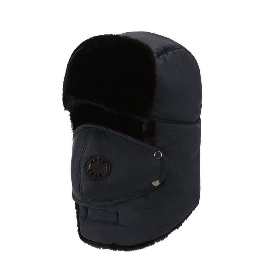 Men Women Winter Warm Hat Snow Ski Mask Cap Ear Flap Thick Aviator Hats ...