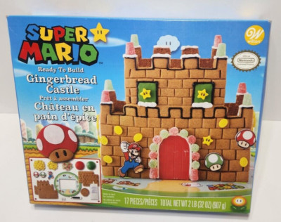 Super Mario Gingerbread Castle Nintendo Decorating Kit Wilton - New ...