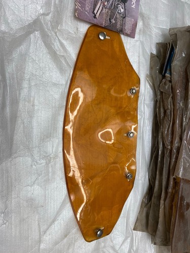 Vtg Amber Snap on Face Shield 3/4 open face helmet Dorcy NOS 1970's | eBay