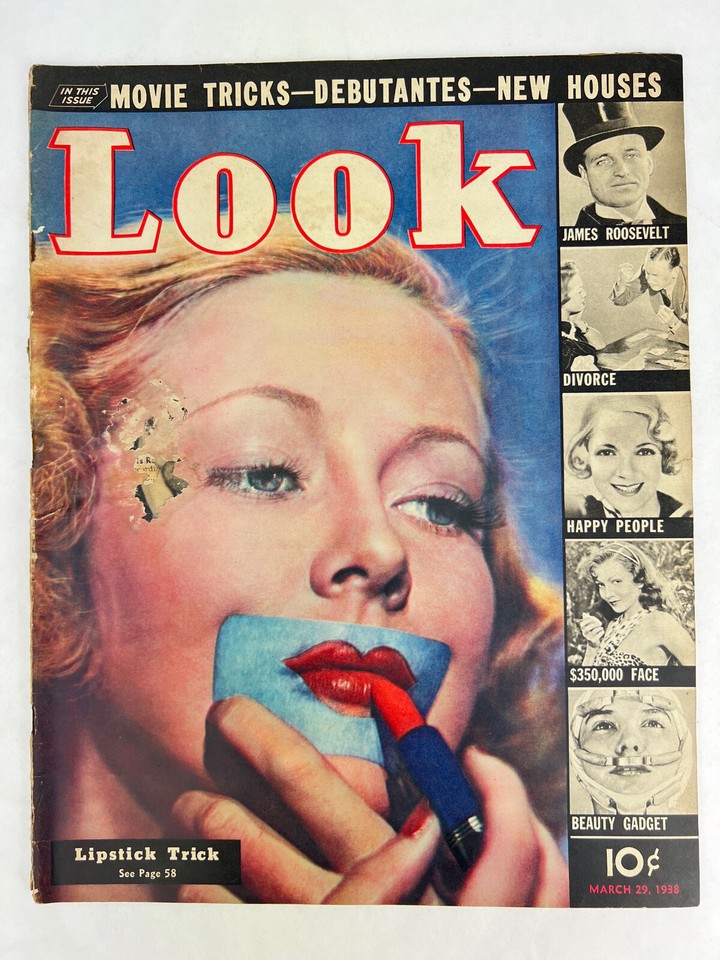 Lot of 12 Issues 1938 LOOK MAGAZINE Vintage Antique Collection War ...