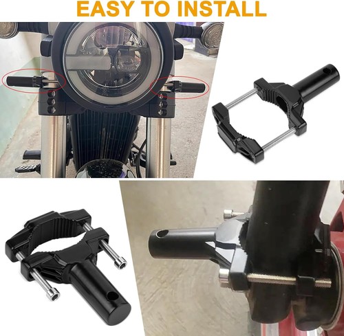 Universal Fork Mount Bracket Motorcycle Modified Headlight Spotlight 20 ...