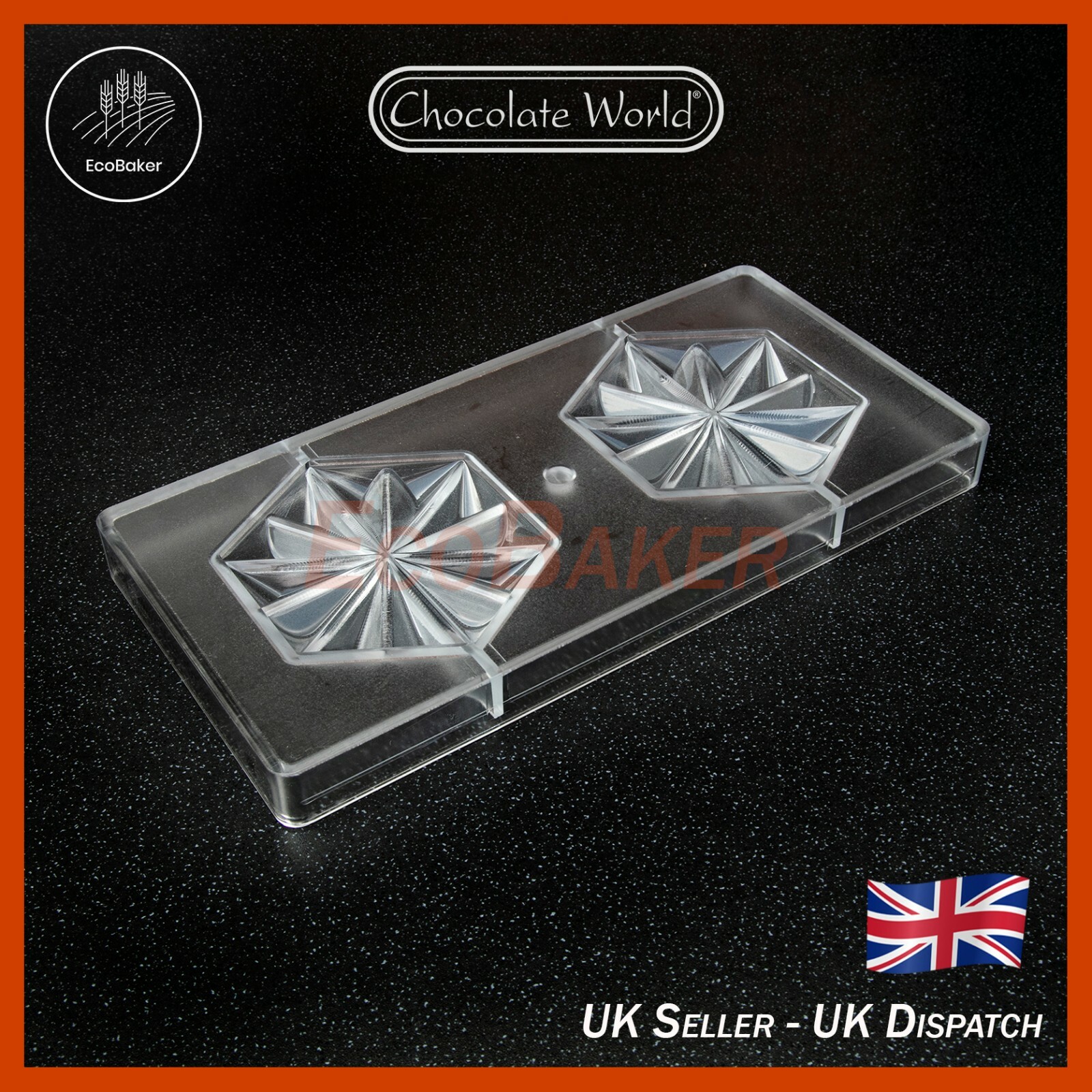 CW1906 Chocolate World Professional Polycarbonate Tablet Ruby Mould ...