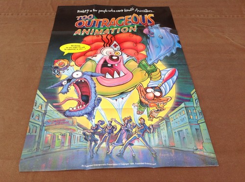1994 Too Outrageous Animation Original Movie House Full Sheet Poster | eBay