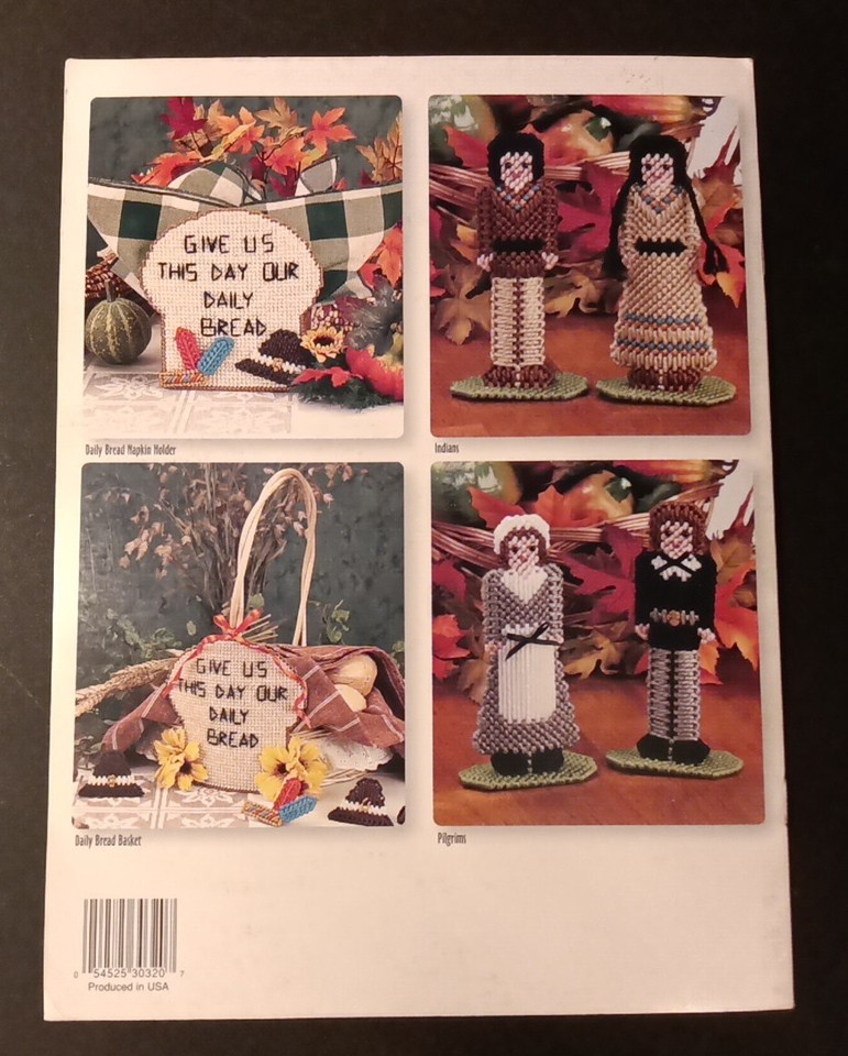 Thanksgiving Daily Bread Pilgrims Harvest Plastic Canvas Patterns ...