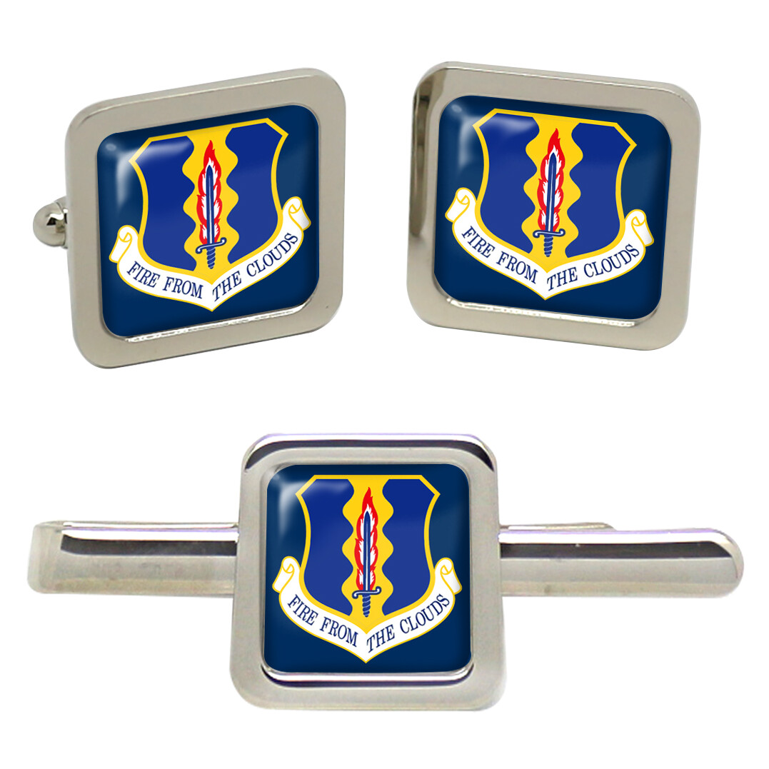 33d Fighter Wing USAF Square Cufflinks and Tie Clip Set | eBay