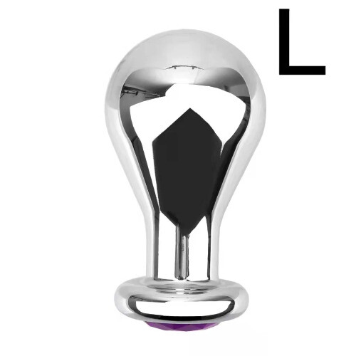 Unisex Super Large Size Huge Aluminium Crystal Anus Beads Plug Ball ...