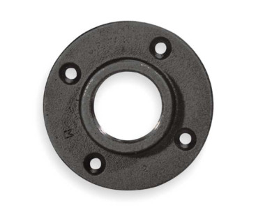Black Pipe Floor Flange, 1-1/2 In., FNPT | eBay