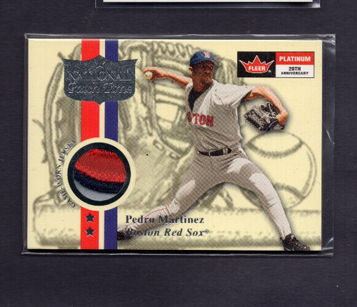 2001 FLEER PLATINUM NATIONAL PATCH TIME 3 COLOR PRIME PATCH PEDRO ...