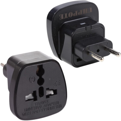 Type C Used for EU European Turkey AC Power Plug Trip Travel Adaptor ...
