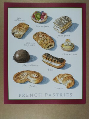 FRENCH PASTRIES Cooks Illustrated Magazine BACK COVER ONLY Frameable ...