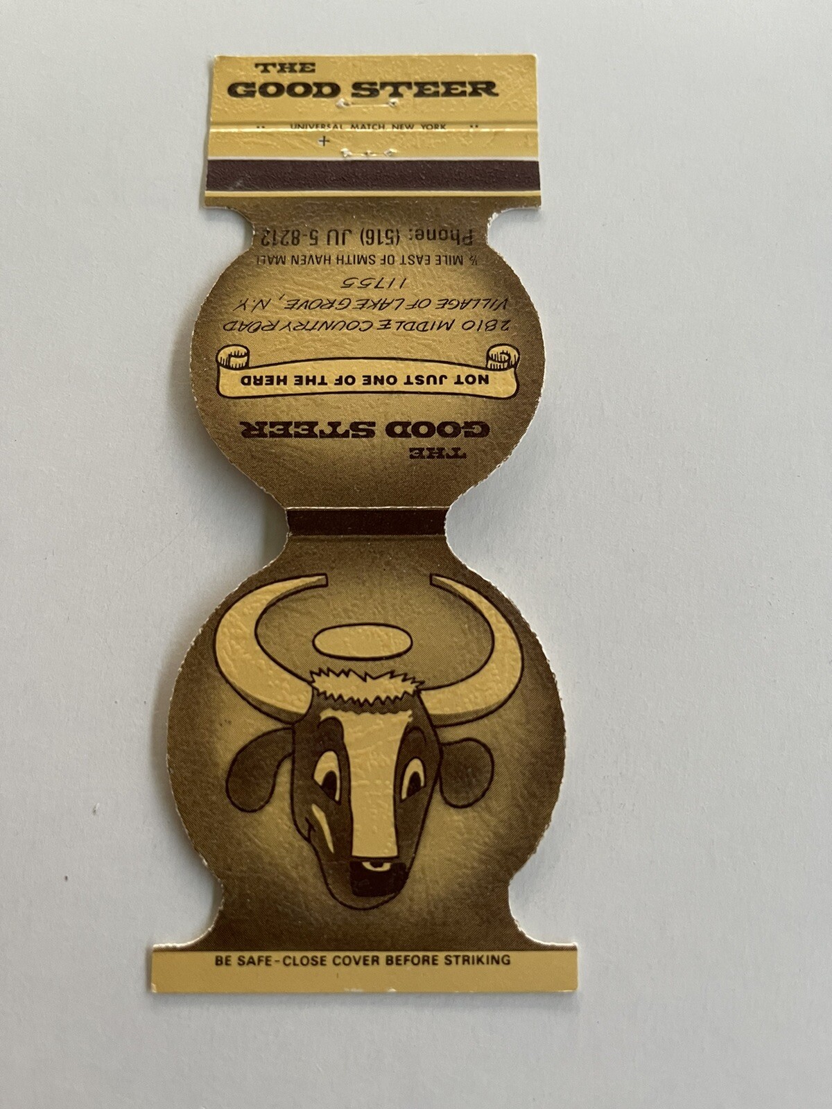 Vintage Matchbook Cover The Good Steer Lake Grove NY MB1 | eBay