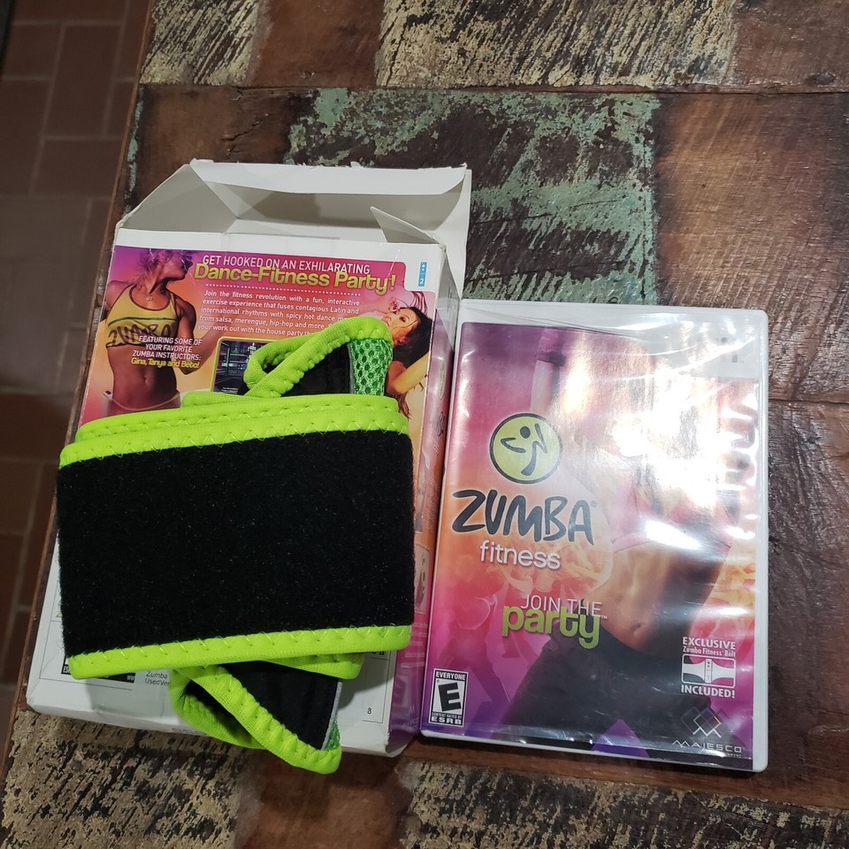 Nintendo Wii Zumba Fitness Exercise Game with Belt Excellent ...