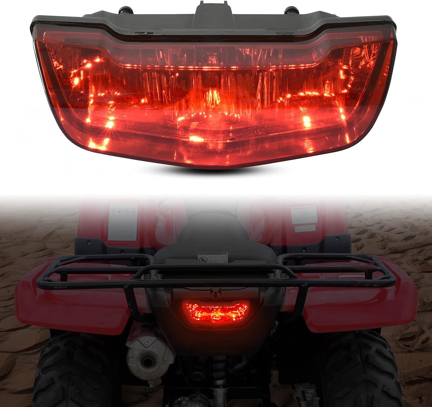 SAUTVS ATV Red LED Tail Light Assembly for Honda ZP-YJ-030902-003 | eBay