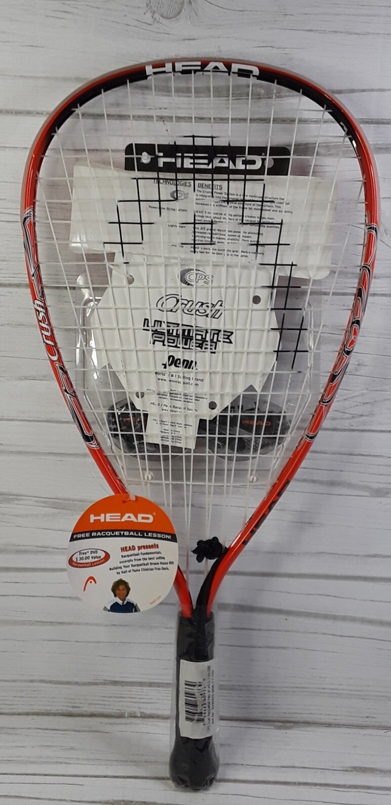 Head CPS Crush Racquetball Pack Orange With Two Ball Safety Glaaaes ...