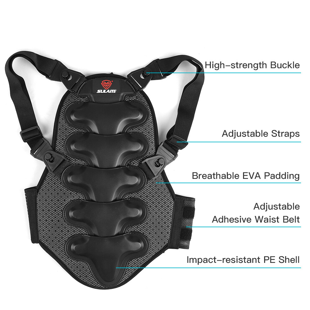 Motorcycle Back Protector Detachable Thick EVA Back Pad Cushion O4W0 | eBay