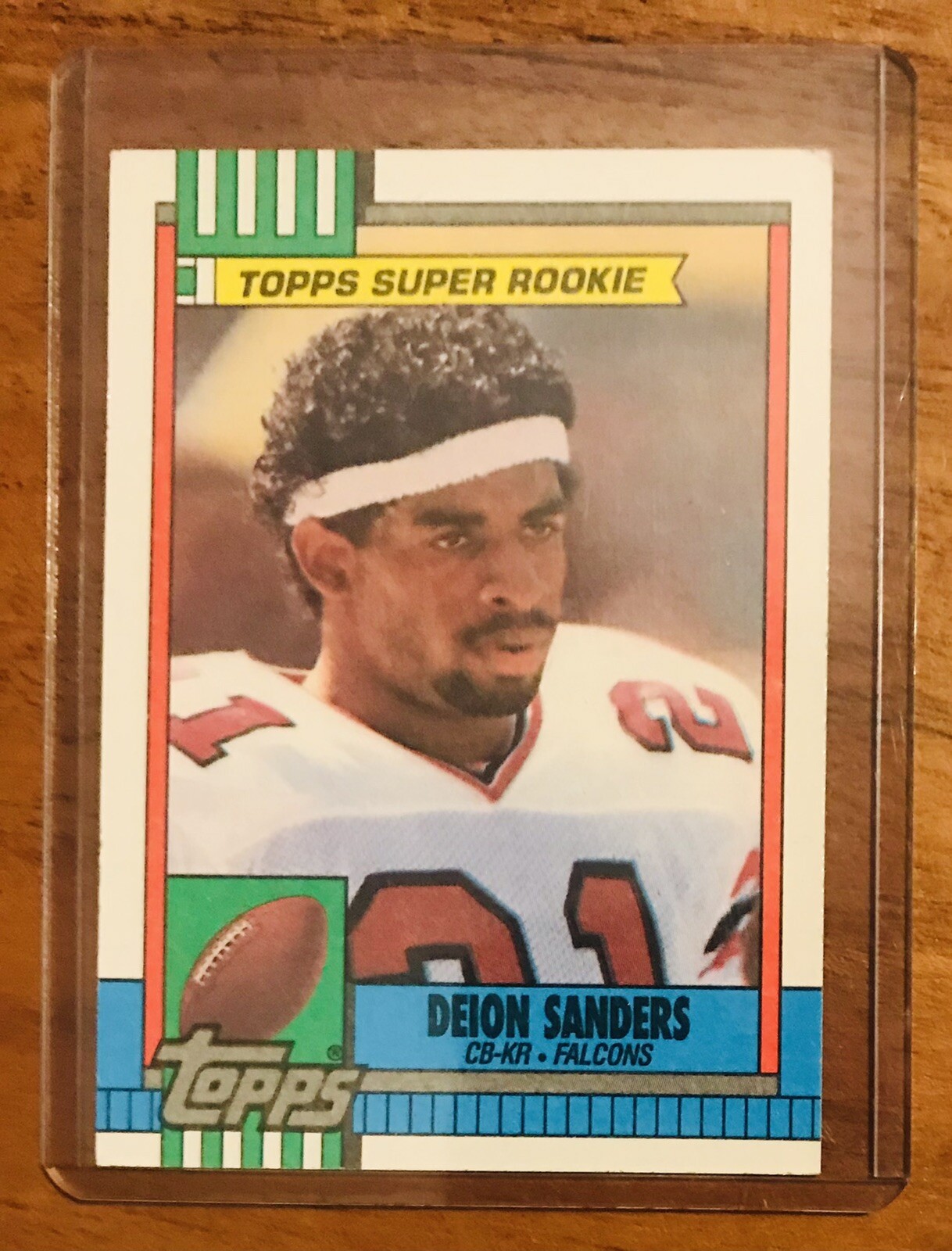 Deion Sanders 1990 Topps Super Rookie, Card #469, Deion Sanders Rookie ...