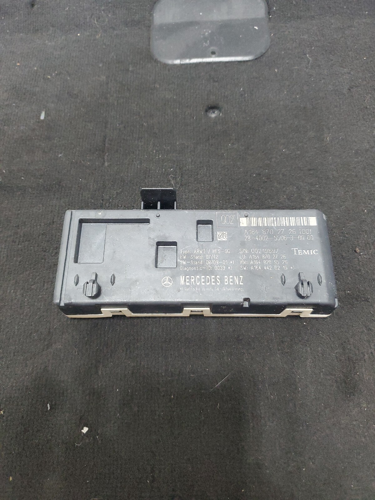 06-13 Mercedes GL450 ML550 R350 Trunk Lid Liftgate Tail Gate Control ...