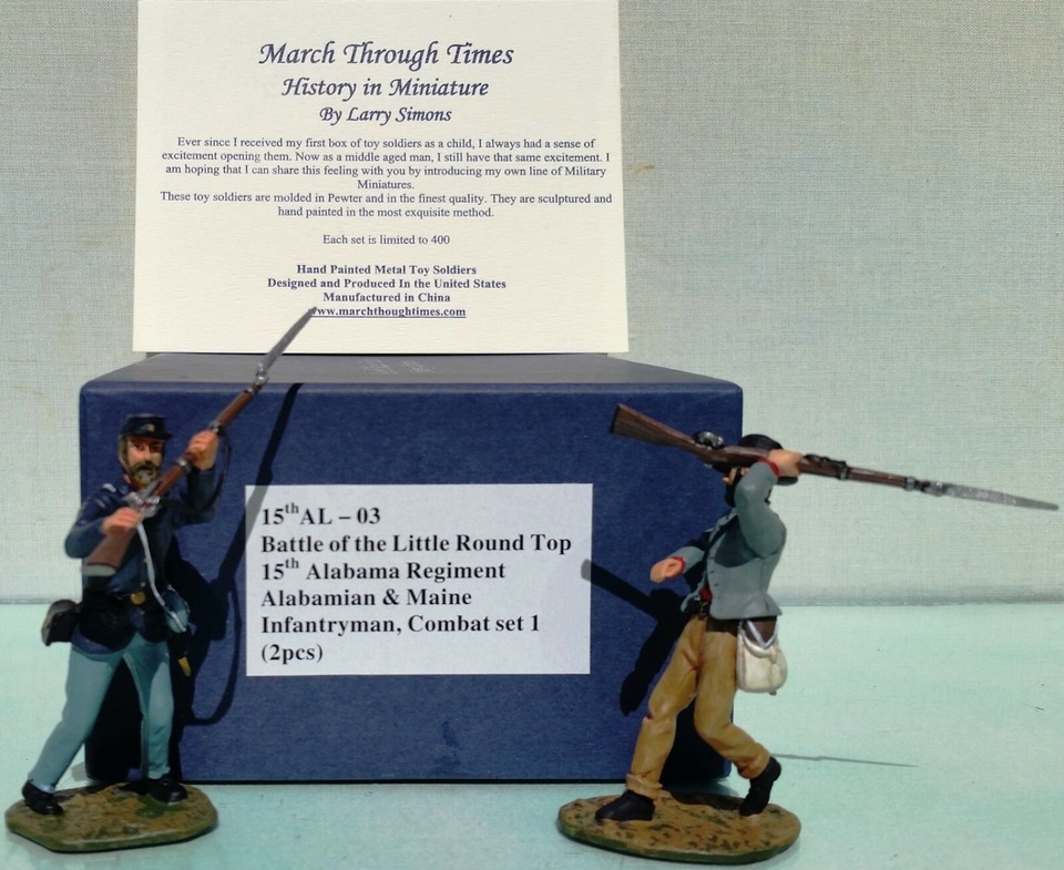 MARCH THROUGH TIMES CIVIL WAR AL-03 15TH ALABAMA & 20TH MAINE COMBAT ...