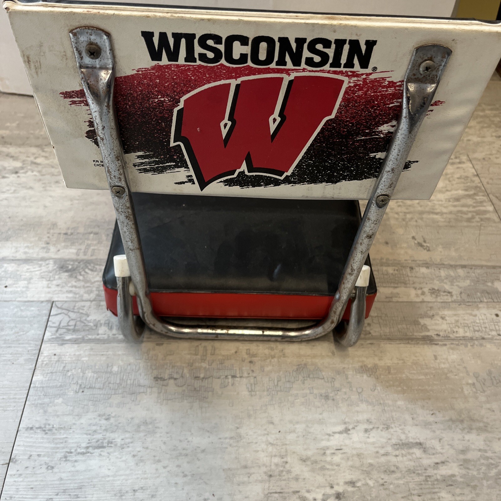 Vintage Wisconsin Badgers Stadium Bleacher Seat NCAA College Football ...