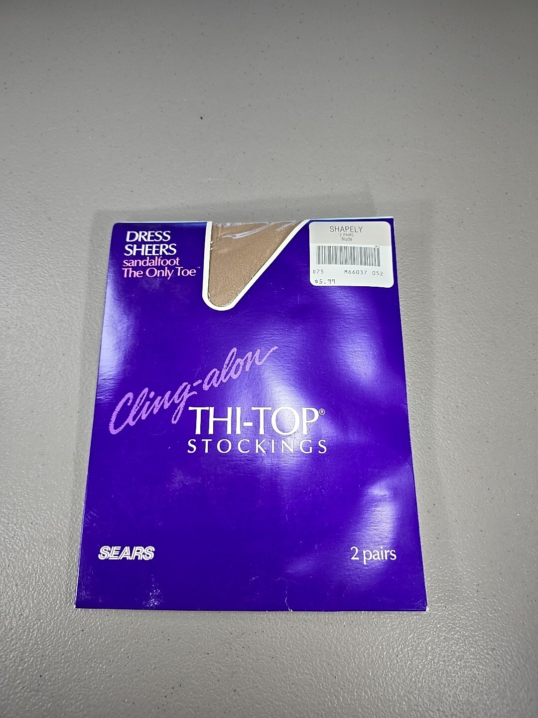 Sears Vtg Cling-alon Pantyhose Dress Sheers Shapely N… - Gem