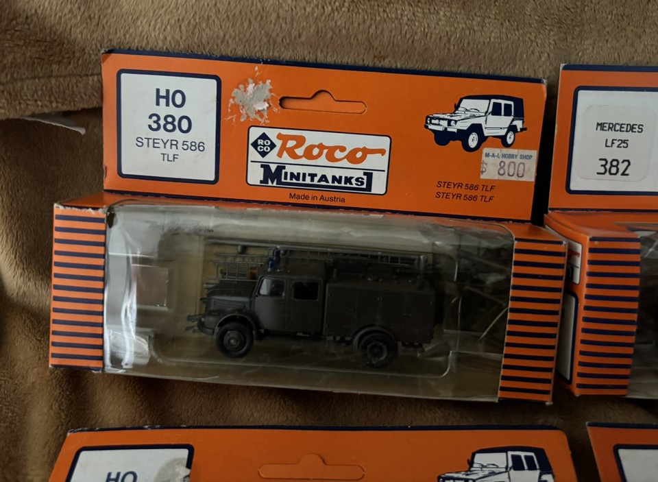 ROCO MINITANKS LOT 4 HO MODEL MINIATURE VINTAGE 315 376 380 382 | eBay